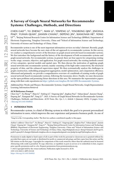 Pdf A Survey Of Graph Neural Networks For Recommender Systems