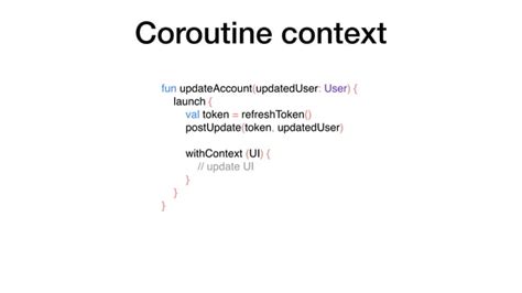should it be routine to use coroutines ppt