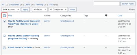 How To Bulk Delete Wordpress Posts 2 Easy Solutions