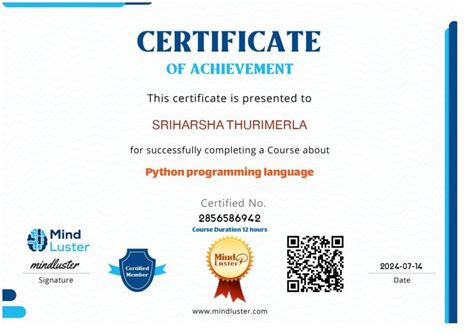 Sriharsha Thurimerla On Linkedin Pythonprogramming Mindluster