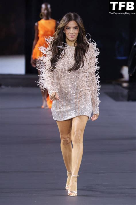 Eva Longoria Shows Off Her Sexy Legs At The LOreal Fashion Show In Paris 50 Photos