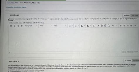 solved question 9 to points consider a connected planar