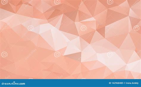 Vector Irregular Polygon Background Triangle Low Poly Pattern Salmon Peach Coral Pink Orange