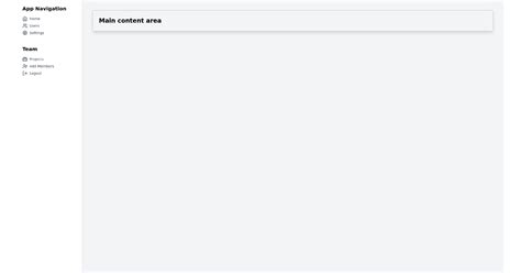 Navigation Sidebar Free React Tailwind Component