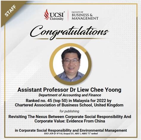 Dr Liew Chee Yoong Posted On Linkedin