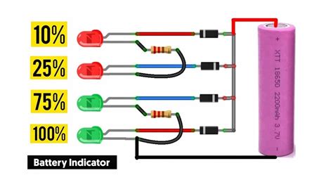 Lithium 18650 Battery Indicator 21v To 42v No Ic 🚫 Battery Level