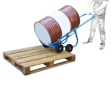Drum Trolley Drum Pourer 350kg Capacity Carbon Steel