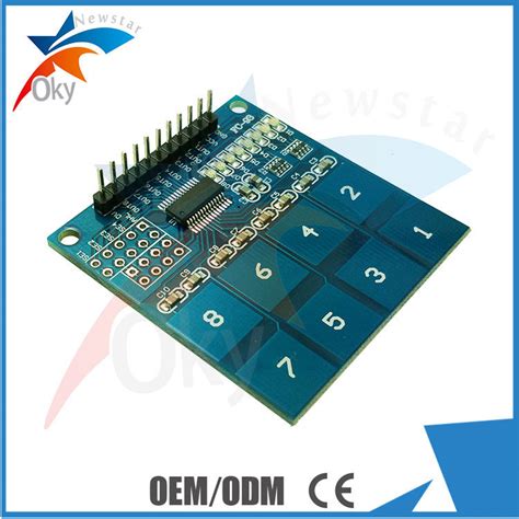 Customized Module For Arduino 8 Channel Capacitive Touch Button Switch
