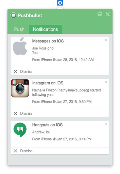 Hands On First Impressions Of Pushbullet For Ios Mac And Safari