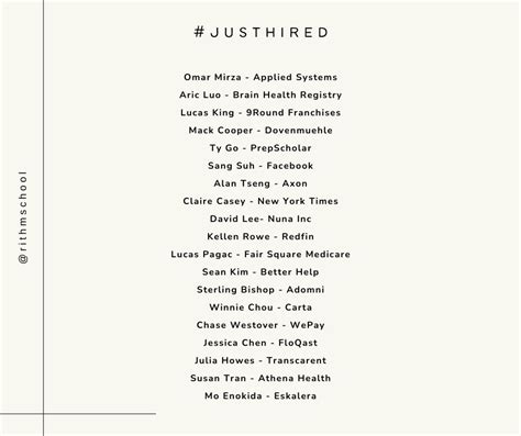 Rithm School On Linkedin 🥳 Congratulations To Our Latest Hired Alumni