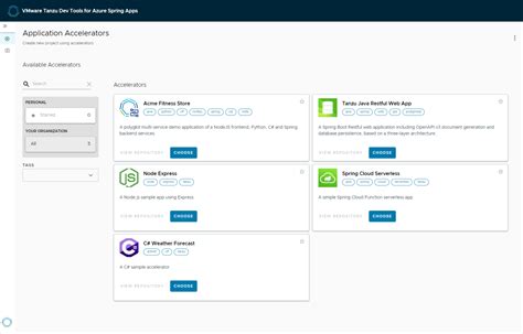 Use Vmware Tanzu Application Accelerator With The Azure Spring Apps