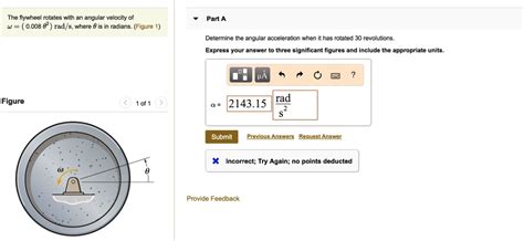 solved the flywheel rotates with an angular velocity of Ï‰ 0 008 rad