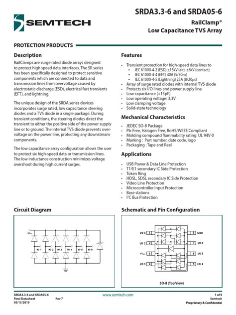 Srda 6 Pdf Diode Electrostatic Discharge