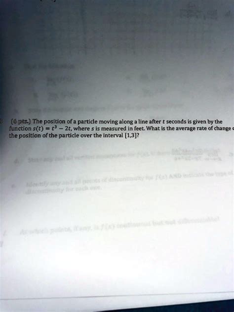 solved cpba] the position of a particle moving along line after