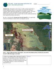 Lab Watersheds And Streams S Docx GEO L Earth Environment