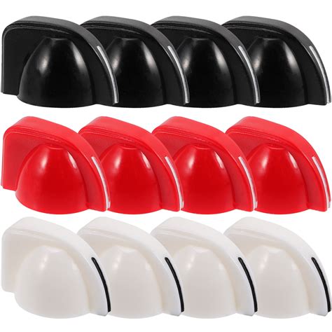 Hemoton 12pcs Potentiometer Knobs Amplifier Knobs Effect Pedal Knobs Chicken Head Knobs