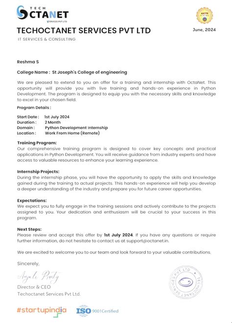 reshma sethuraman on linkedin internship 💥 happy to announce my second