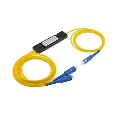 Passive Optical Splitter Steel Tube 09mm Scapc 1x8 Fiber Optic Plc Splitter China Fiber
