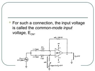 BASIC DIFFERENTIAL AMPLIFIER For ECE Ppt