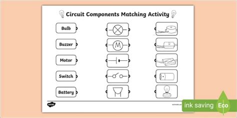 Circuit Components Colouring Sheets Colouring Pages