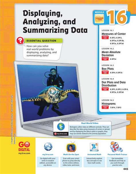 (PDF) MODULE Analyzing, and Summarizing Data · Complete the sentences ...