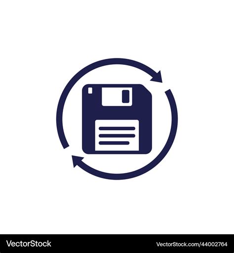Backup Floppy Disk Icon Royalty Free Vector Image
