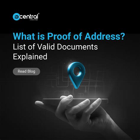 What Is Proof Of Address List Of Valid Documents Explained Idcentral