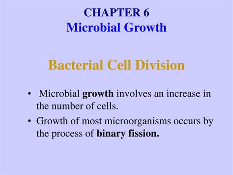 Ppt Chapter 6 Microbial Growth Powerpoint Presentation Free Download