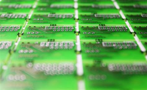 Closeup Of Electronic Circuit Board Or Pcb Stock Image Image Of Board