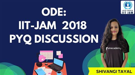 Ode Iit Jam 2018 Pyq Discussion Iit Jam Maths Lets Crack Iit