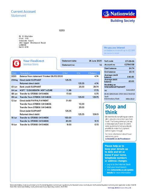 Statement 26jun2020 Pdf Interest Overdraft