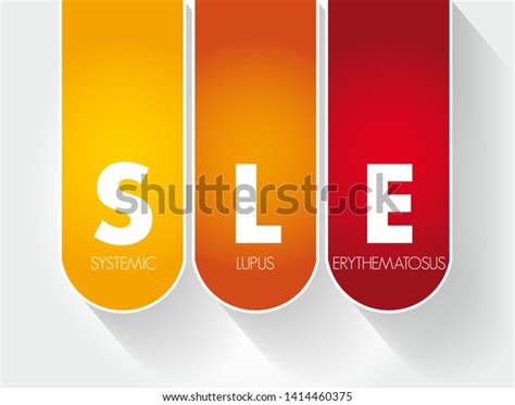 Sle Systemic Lupus Erythematosus Acronym Medical Stock Vector Royalty