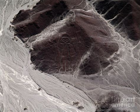 Aerial View Of Nazca Lines Representing A Human Figure Photograph By