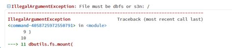 Apache Spark Mount Adls Gen2 Storage File Must Be Dbfs Or S3n