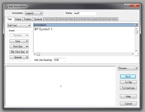 How To Insert The Character Tau In To The Axis Label