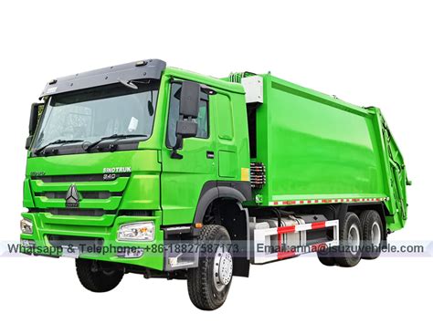 Sinotruk Howo 18cbm Compactor Garbage Vehicle Buy Compactor Garbage