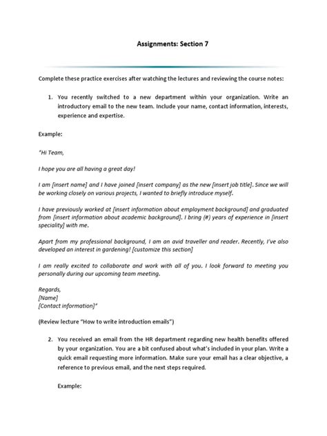 21 Assignments Section 7 Pdf Communication
