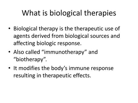 Ppt Biological Therapies Powerpoint Presentation Id2494455