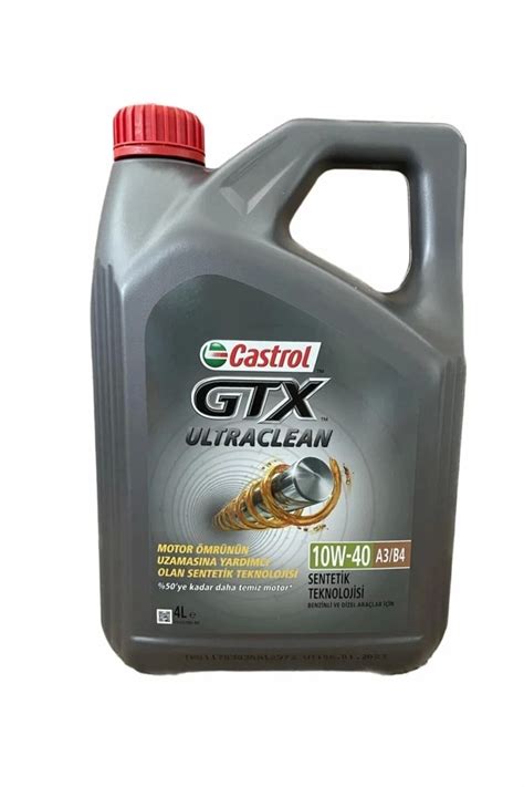 Castrol Yeni Ambalajıyla Gtx Ultraclean 10w 40 A3 B4 4 Litre Fiyatı Yorumları