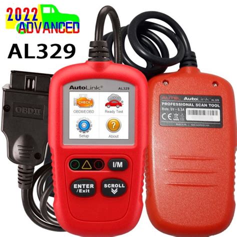 Autel Autolink Al329 Vehicle Obd2 Diagnostic Tool Car Code Reader With