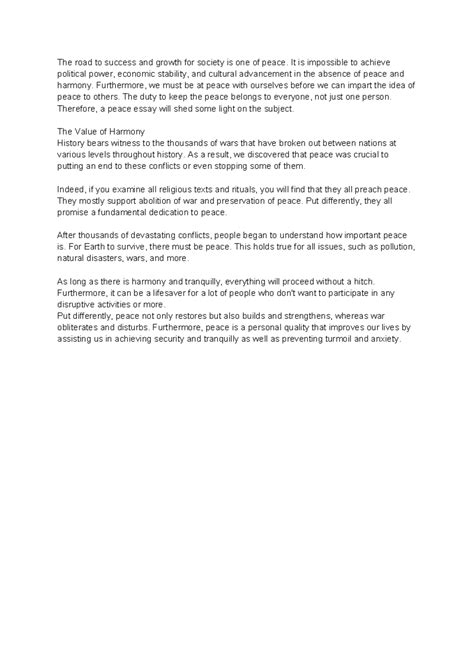 Peace Its Simple Class Notes And Manual Notes The Road To Success And Growth For Society Is Peace Its Simple Class Notes And Manual Notes The Road To Success And Growth For Society Is