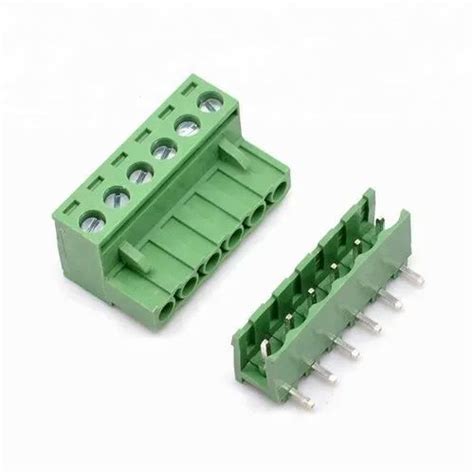 Polyamide Green Terminal Block Connector 2 5 Mm 3 81mm At ₹ 25 Piece