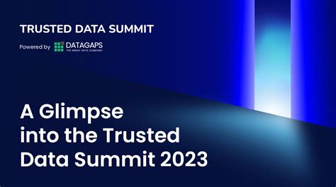 a glimpse into the trusted data summit 2023 by datagaps