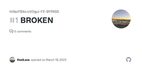 BROKEN Issue 1 HtXexYB4s C00lgui FE BYPASS GitHub