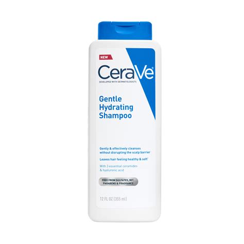 Cerave Gentle Hydrating Shampoo For All Hair Types 12 Fl Oz