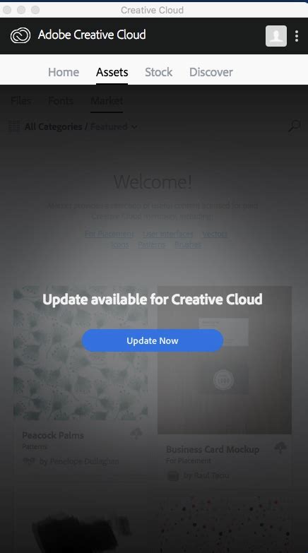 Solved Creative Cloud App Assets Tab Stuck Updating Creat Adobe