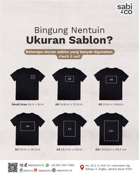 Ukuran Sablon Pada Kaos Panduan Lengkap Untuk Hasil Maksimal Sabiandco