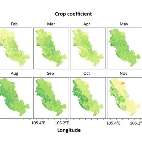 Monthly Crop Coefficient Kc Derived From The Ratio Between The Download Scientific Diagram