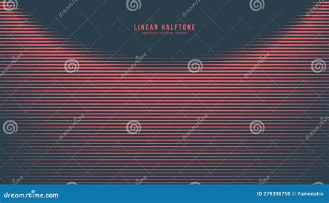 Linear Half Tone Pattern Vector Semicircle Border Red Black Abstract Background Stock Vector