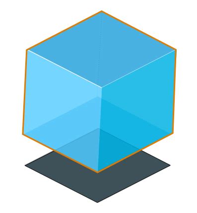 Geometry What Is The Position Of A Unit Cube So That Its Projection On The Ground Has Maximal